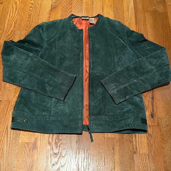 Ruff Hewn | Jackets & Coats | Ruff Hewn 0 Leather Suede Vintage Green ...